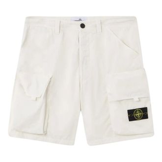 Stone Island Homme, Shorts, Blanc, Taille: W30 Cargo Shorts