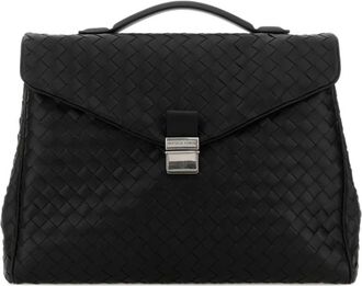 Bottega Veneta Femme, Sacs, Noir, Taille: ONE Size Archivist Briefcase