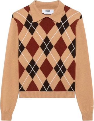 Msgm Msgm, Damen, Oberteile, Beige, SGr&ouml;&szlig;e
