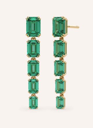 VEYNOU Veynou Ohrh&auml;nger Eden Essence Aus 14 Karat Gelbgold Und 5,0ct. Smaragden gold