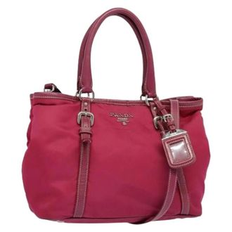 Prada Sac &agrave; main en nylon Pre-owned - Femme - Pre-owned - Rose - Taille: ONE Size