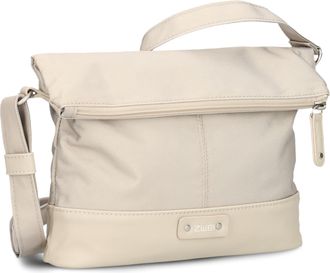 zwei Damen Rolltop-Handtasche Olli OT6 Umhängetasche 2/4 Liter klassische Crossbody Bag wasserabweisend robust strapazierfähig Bicolor Design Schultertasch