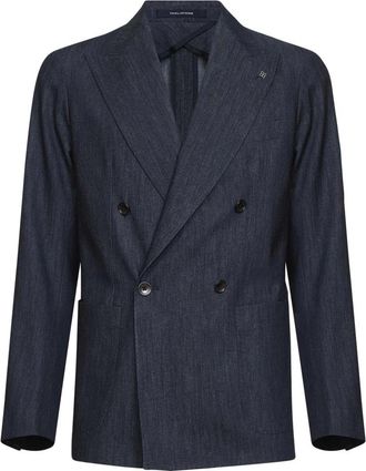 Tagliatore Homme, Vestes, Bleu, Taille: 2XL Blazer crois&eacute;