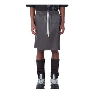 Moncler Homme, Shorts, Gris, Taille: S Drawstring Midi Kilt Shorts