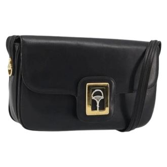 Gucci Sac bandouli&egrave;re Vintage Pre-owned - Femme - Pre-owned - Noir - Taille: ONE Size