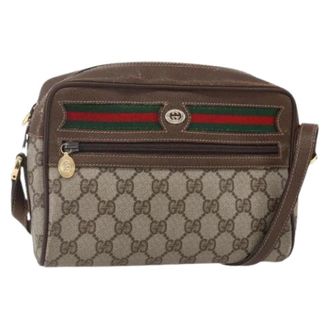 Gucci Pre-owned Vintage Canvas Cross Body Bag - - Pre-owned - Damen - Beige - ONE SIZE