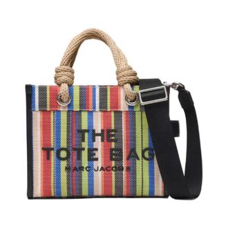 Marc Jacobs Femme, Sacs, Multicolore, Taille: ONE Size The Stripe Mesh Small Tote Bag