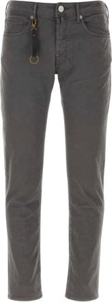 Incotex Homme, Pantalons, Gris, Taille: W42 Chinos en coton stretch