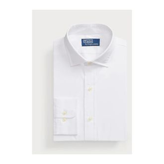 Ralph Lauren Homme, Chemises, Blanc, Taille: M Chemise Coupe Sur Mesure en Coton