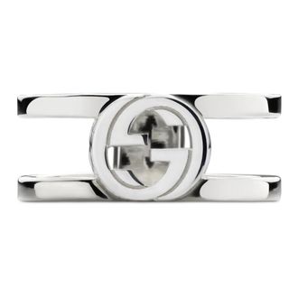 Gucci Interlocking Interlocking G Ring aus Sterlingsilber_gro&szlig; 9mm - - Accessories - Damen - Grau - 55 MM