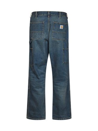 Carhartt Work in Progress Mens Double Knee Blue Denim Jeans Cotton
