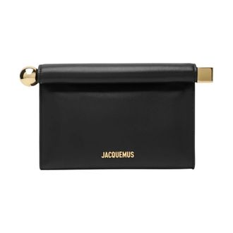 Jacquemus Femme, Sacs, Noir, Taille: ONE Size Rond Carr&eacute; Clutch