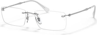 Ray-Ban Rb8755 Optics Silber Fassung Klar Glas Polarisiert 56-17