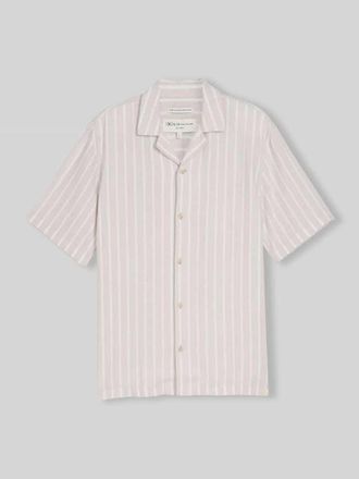 Tom Tailor Denim Relaxed Fit Freizeithemd aus Viskose-Leinen-Mix