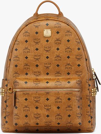 MCM Stark Rucksack in Visetos mit seitlichen Nieten