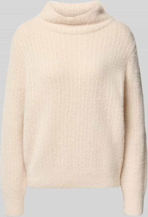 Monari Regular Fit Strickpullover mit Stehkragen