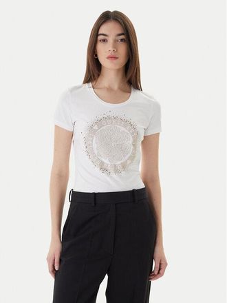 Guess T-Shirt Camelia W4RI47 J1314 Wei&szlig; Slim Fit