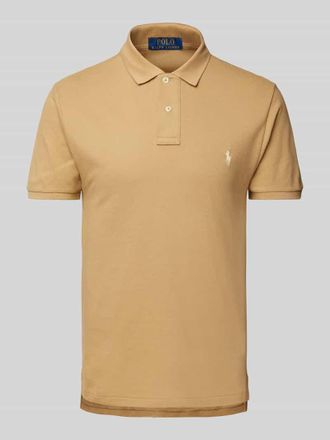 Polo Ralph Lauren Slim Fit Poloshirt aus reiner Baumwolle mit Logo-Stitching