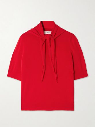 arch4 Pull À Manches Courtes En Cachemire Biologique Imogen - Rouge