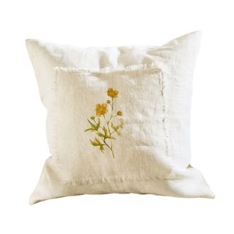 Loberon Kissenh&uuml;lle Coudrisse, Creme