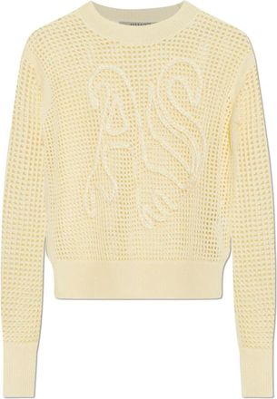 AllSaints Femme, Pulls, Jaune, Taille: 38 FR Raelyn Relaxed Fit Open Stitch Sweater