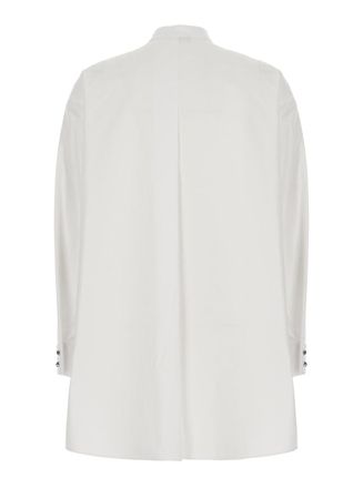 Emporio Armani Pleated Cotton Shirt - White