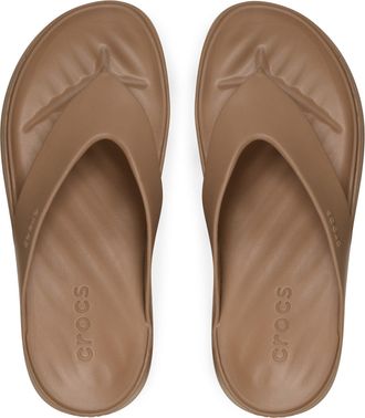 Crocs Zehentrenner Crocs Getaway Platform Flip 209410 Braun