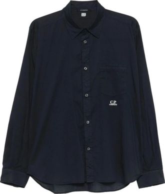 C.P. Company C.p. Company, Homme, Chemises, Bleu, Taille: XL Chemise L&eacute;g&egrave;re en Mussola