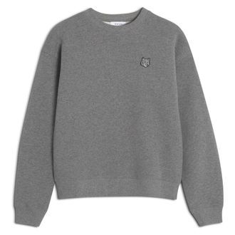 Maison Kitsun&eacute; Femme, Sweatshirts et sweats &agrave; capuche, Gris, Taille: 42 FR Jersey Maison Kitsune Gris Jaspeado