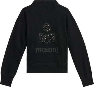 Isabel Marant sweat Moby à logo clouté - Noir