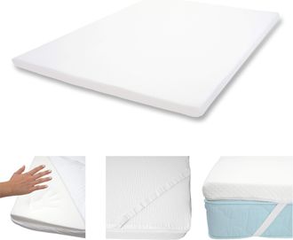 Mendler 6cm Memoryfoam-Matratzentopper HWC-E63, Topper Matratzenauflage Matratzenschoner - 180x200cm Viscoschaum