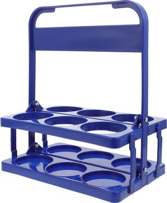 Valiclud Tragbarer Bierflaschenträger aus robustem Kunststoff mit Griff Faltbarer Flaschenträger für Flaschen praktischer Getränketräger für Outdoor und Bar wi