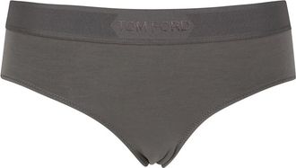 Tom Ford Femme, Sous-v&ecirc;tements, Vert, Taille: 42 FR Logo Waistband Briefs