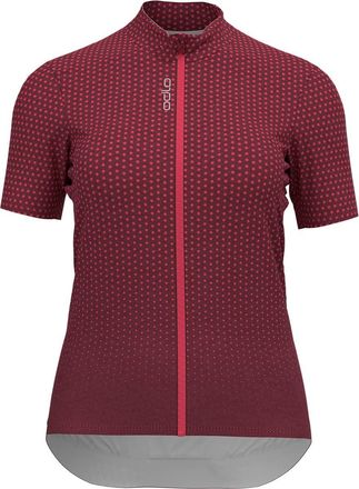 Odlo Damen ZEROWEIGHT Kurzarm-Radtrikot mit durchgehendem Rei&szlig;verschluss & Stehkragen, Raspberry Fudge - Paradise Pink, XS