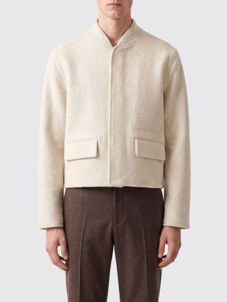 Rier Blouson bomber &agrave; simple boutonnage en pure laine avec fermeture dissimul&eacute;e