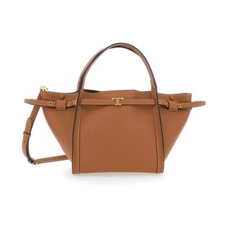 Tod's Femme, Sacs, Brun, Taille: ONE Size T Timeless Tote
