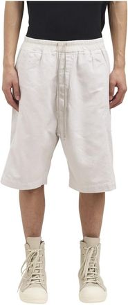 Rick Owens Homme, Shorts, Gris, Taille: M Wide Pusher Shorts