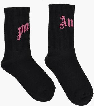 Palm Angels Stretch Cotton Socks with Contrast Logo size L/XL