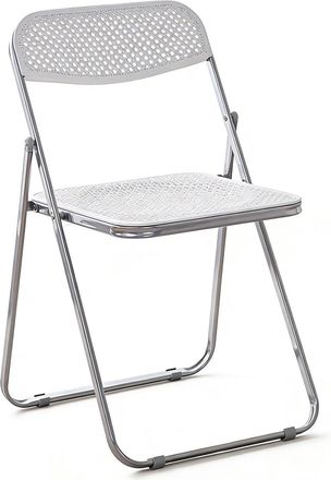 Generic Klappstuhl Camping Leicht Tragbar mit Metallrahmen Platzsparend Klappstuhl Klein Faltbar mit Lehne Klappst&uuml;hle Esszimmer Keine Montage Erforderlich(Wh