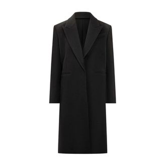 Givenchy Einknopf Wollmantel - - Coats - Damen - Schwarzk - M