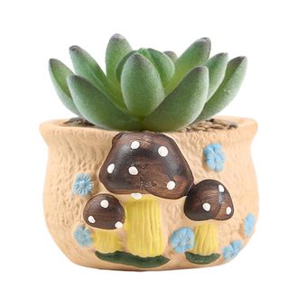 Generic Pilz-Pflanzgefäß | Pilz-Blumenkasten | Pflanzgefäße aus Keramik aus bunten Pilzen | Keramik Pflanztopf für Balkon, Fensterbank, Flur, Tabl