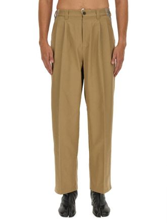 Maison Margiela Wool-Blend Trousers - Beige