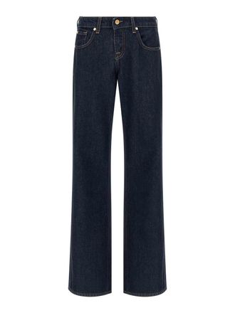 7 For All Mankind Straight Leg Jeans - Blau
