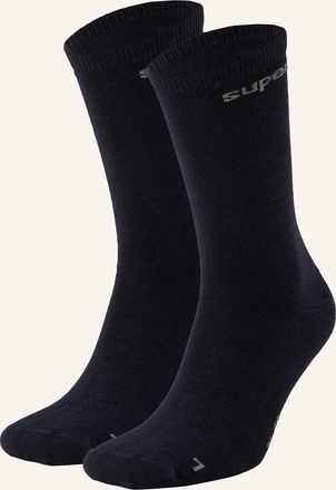 super.natural 2er-Pack Trekking-Socken All Day blau
