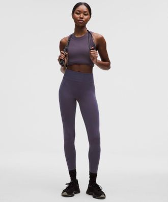 lululemon Legging dentra&icirc;nement Get Low taille haute pour Femmes - 64 cm - Violet/Violet - Taille 10