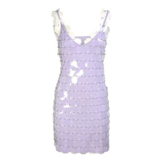 Paco Rabanne Femme, Robes, Violet, Taille: 38 FR Mini-robe audacieuse et color&eacute;e