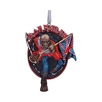 Nemesis Now Iron Maiden Trooper Hängeornament - Offizielles Lizenzprodukt, Kunstharz, Rot, Eddie Geschenkware, Feinstes Harz, Handbemalt