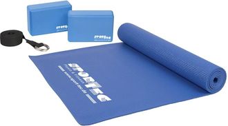 Sport-Tec Yoga Starter Set, Matte, Block, Gurt, Pilates, Gymnastik, Fitness, Stretch, Balance, Sport, 4-tlg