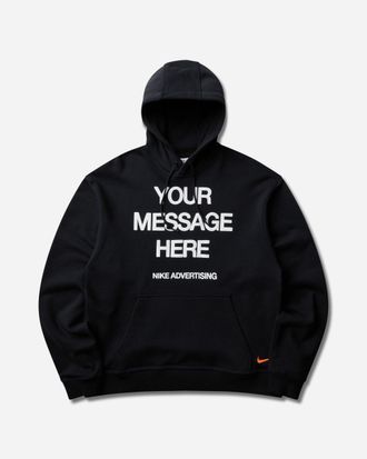 Nike Men s Your Message Here Fleece Hoodie Black