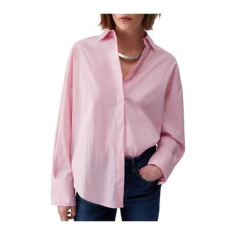 Liu Jo Femme, Blouses et Chemises, Rose, Taille: 36 FR Chemise Popeline avec Clous